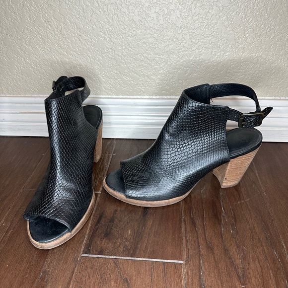 UGG | Shoes | Ugg Audrey Exotic Peep Toe Heels | Poshmark